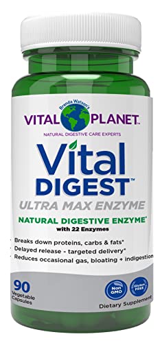 Vital Digest: Natural Digestive Enzyme 90ct - Vital Planet – Vital ...