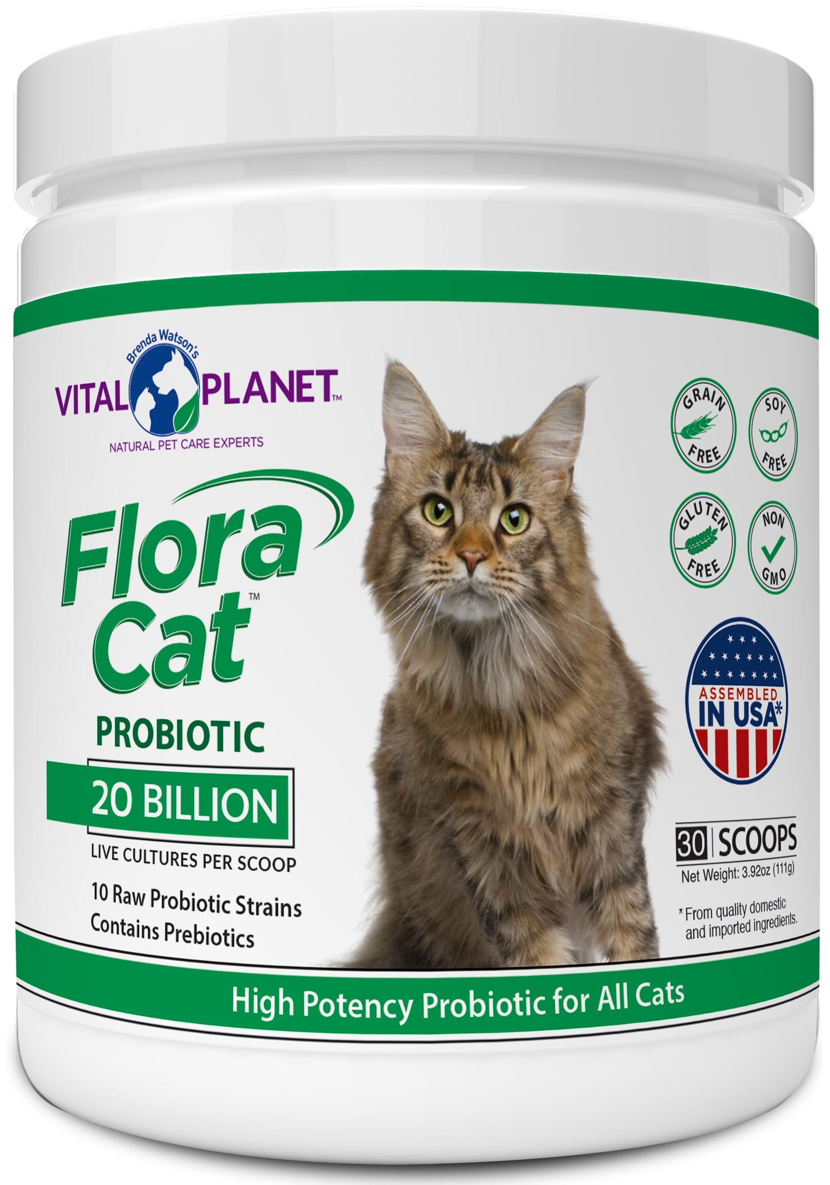 Flora Cat Probiotic Powder Supplement - Vital Planet – Vital Planet Shop